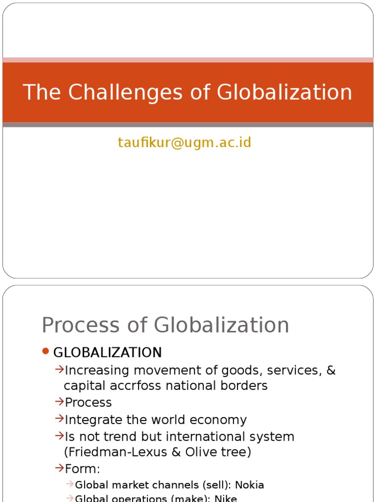 The Challenges of Globalization | PDF | Multinational Corporation | Globalization