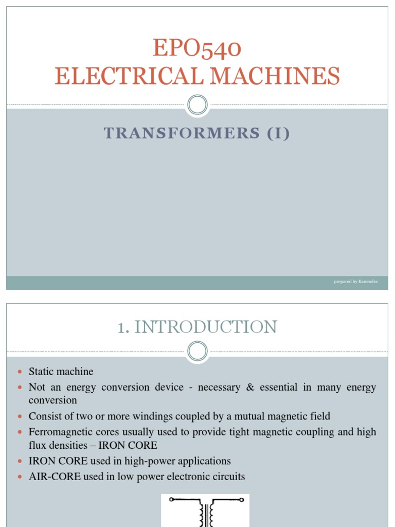 Electrical Machine | PDF | Transformer | Electronics