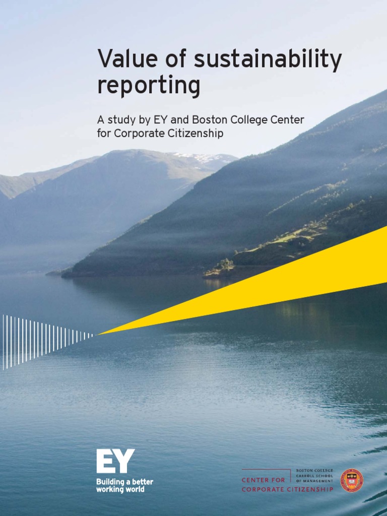 EY Value of Sustainability Reporting | Corporate Social Responsibility ...