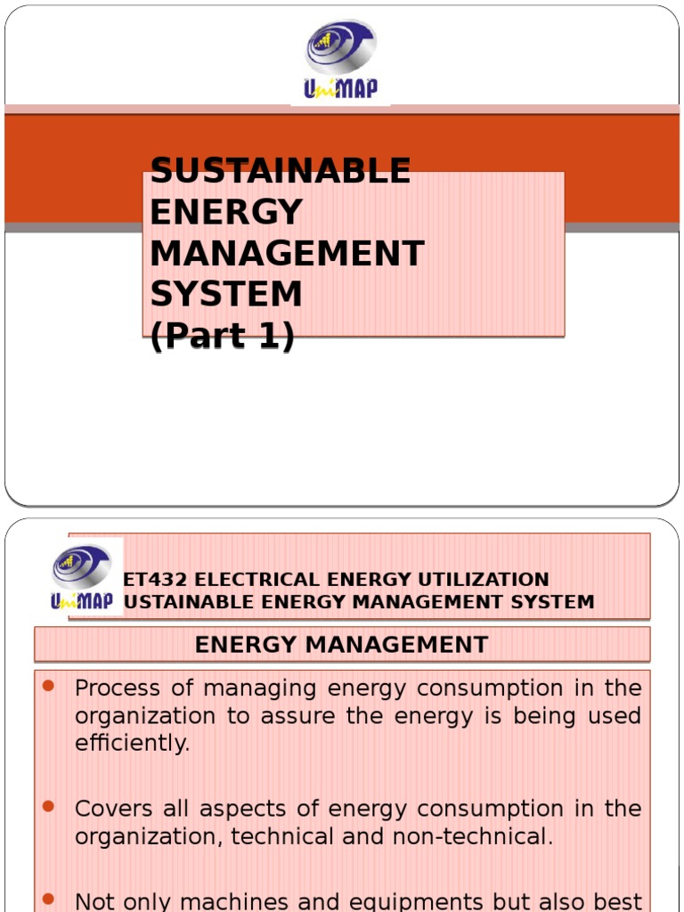 Sustainable Energy Management (Part 1) 1516 | PDF | Energy Management ...