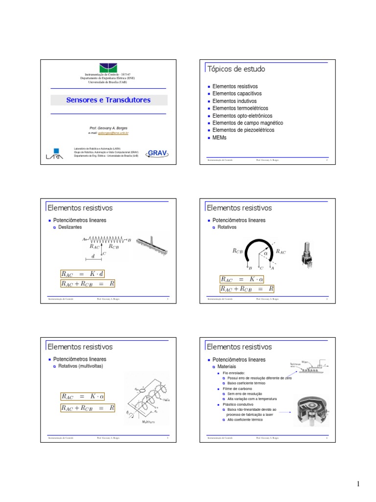 (Apostila) Sensores e Transdutores | PDF | Termopar | Piezoeletricidade