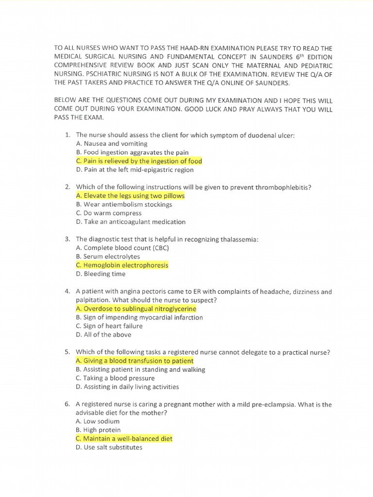 Haad Reviewer Compilation | PDF