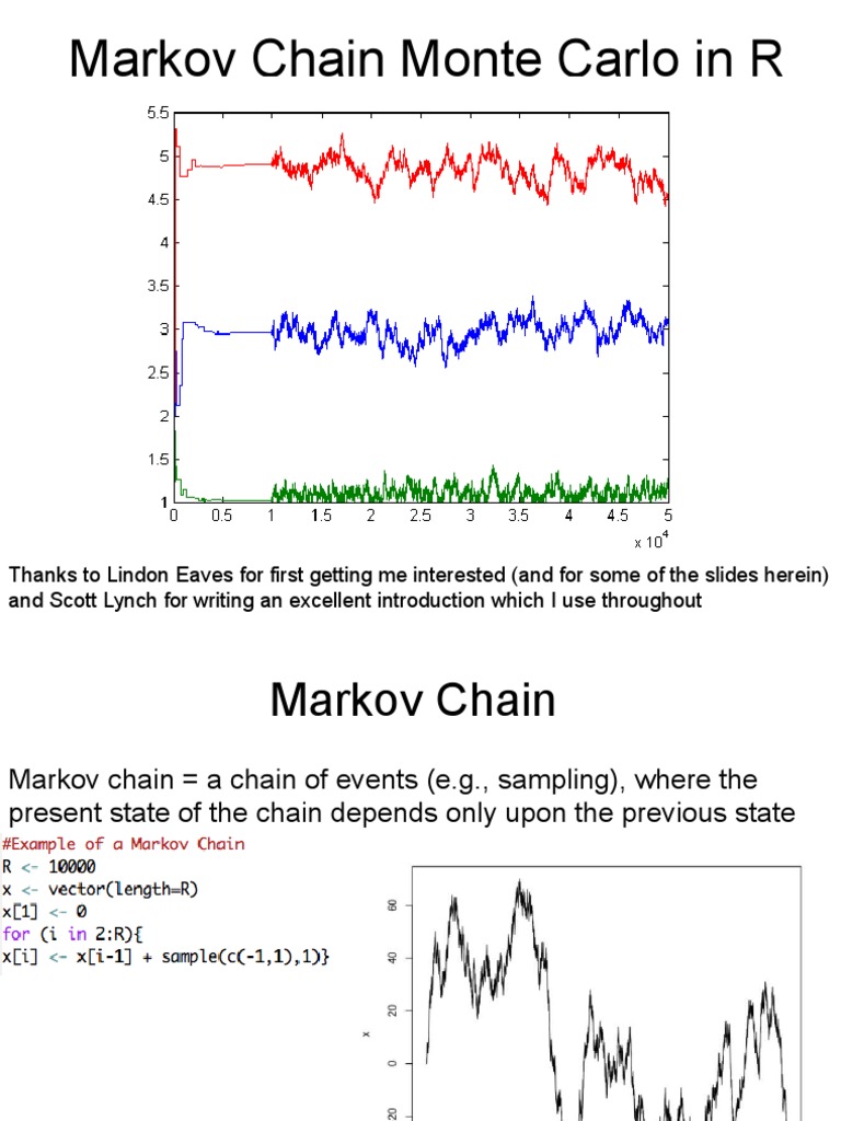Markov Chain Monte Carlo in R | PDF | Monte Carlo Method | Bayesian Inference