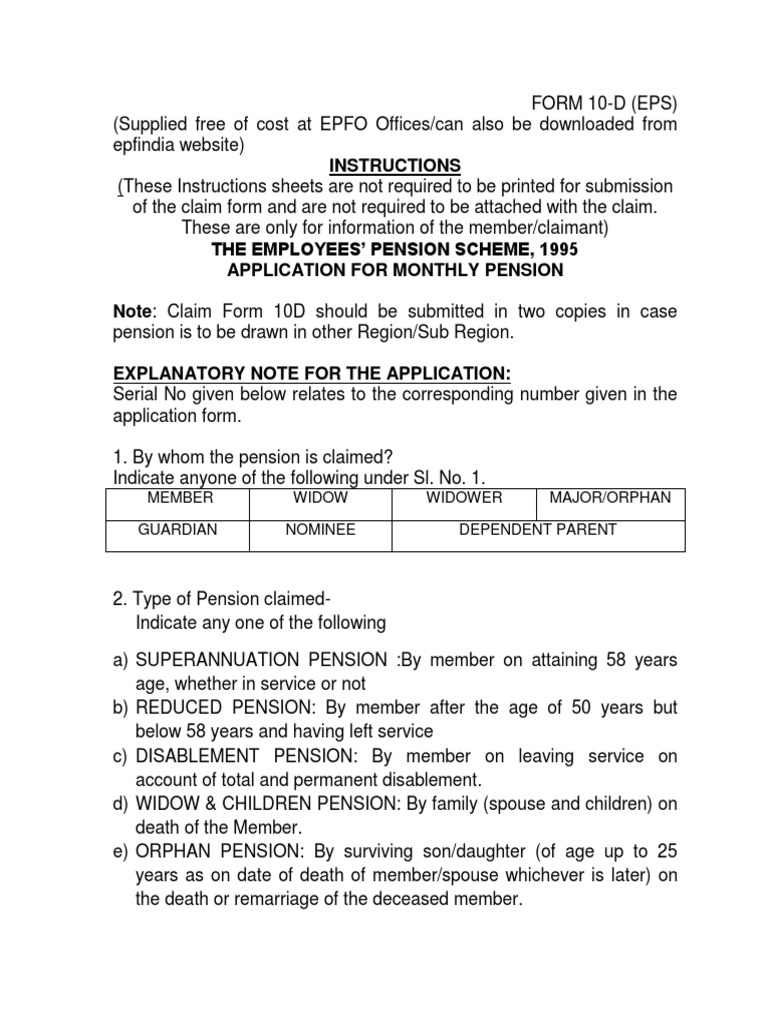 Form10D Instructions Eng | PDF | Death Certificate | Legal Guardian