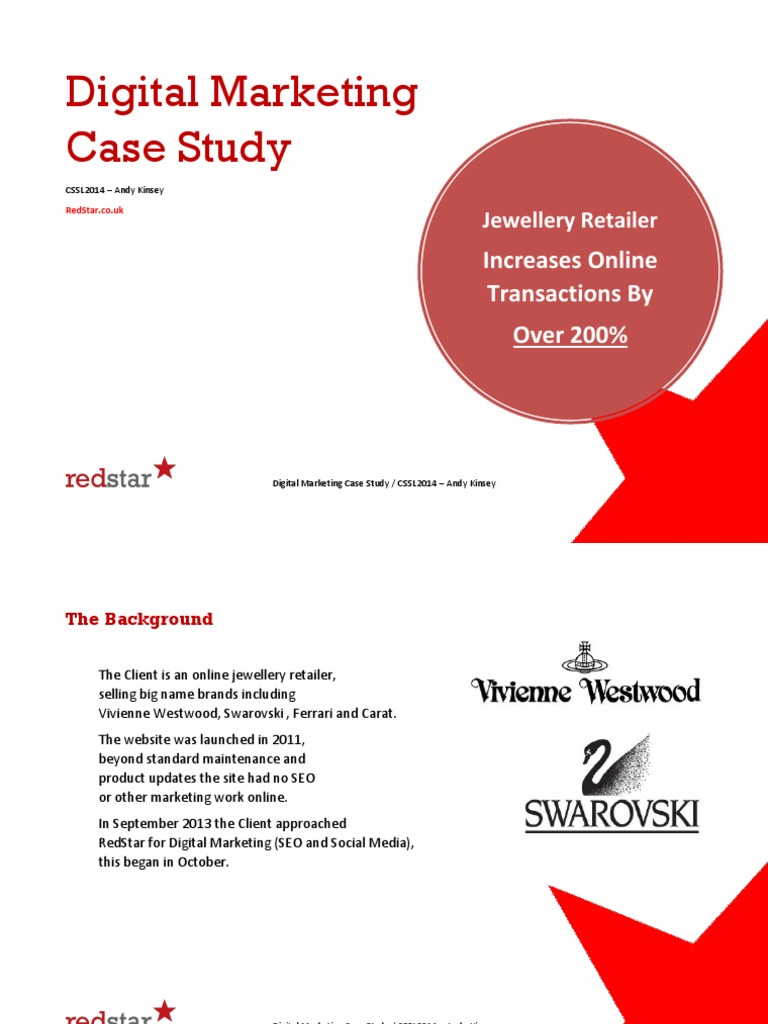 Digital Marketing Case Study | PDF | Digital Marketing | Search Engine ...