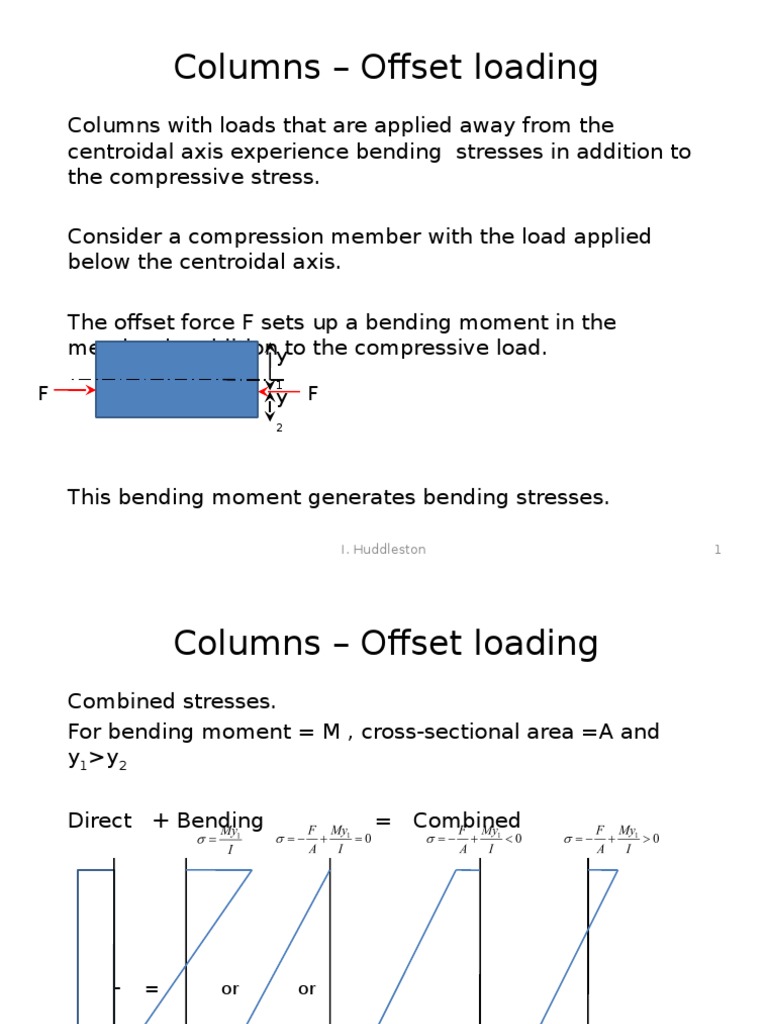 Axial and Bending Loads | PDF