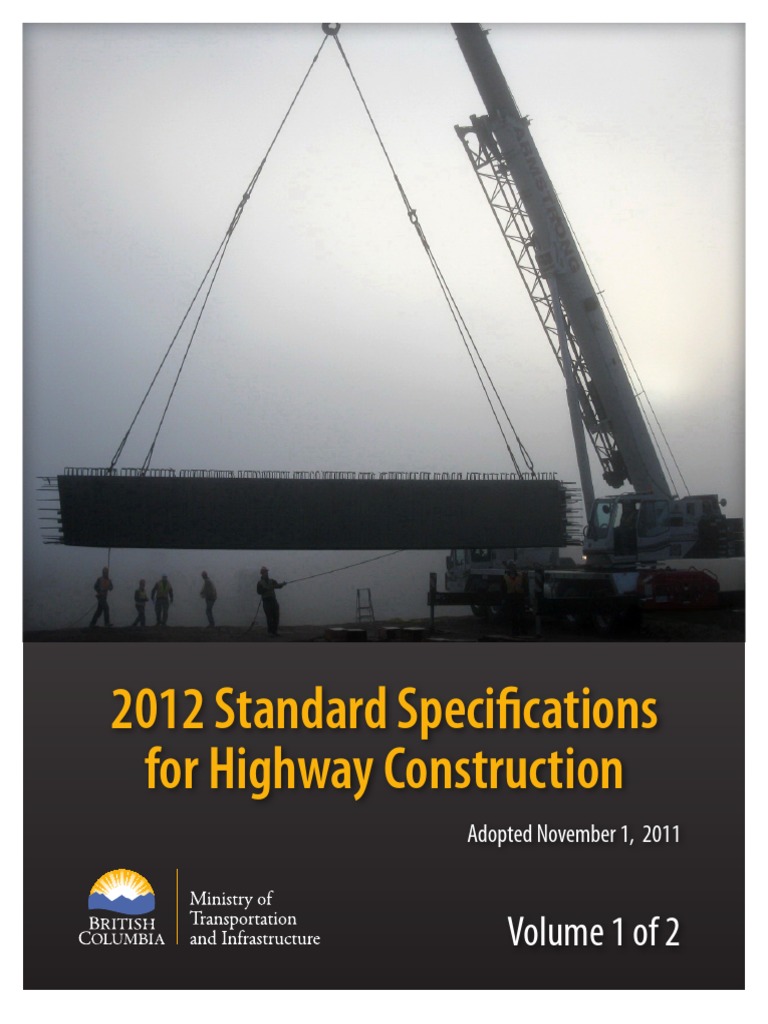 2012 Standard Specification For Highway Construction Vol 1 | PDF ...