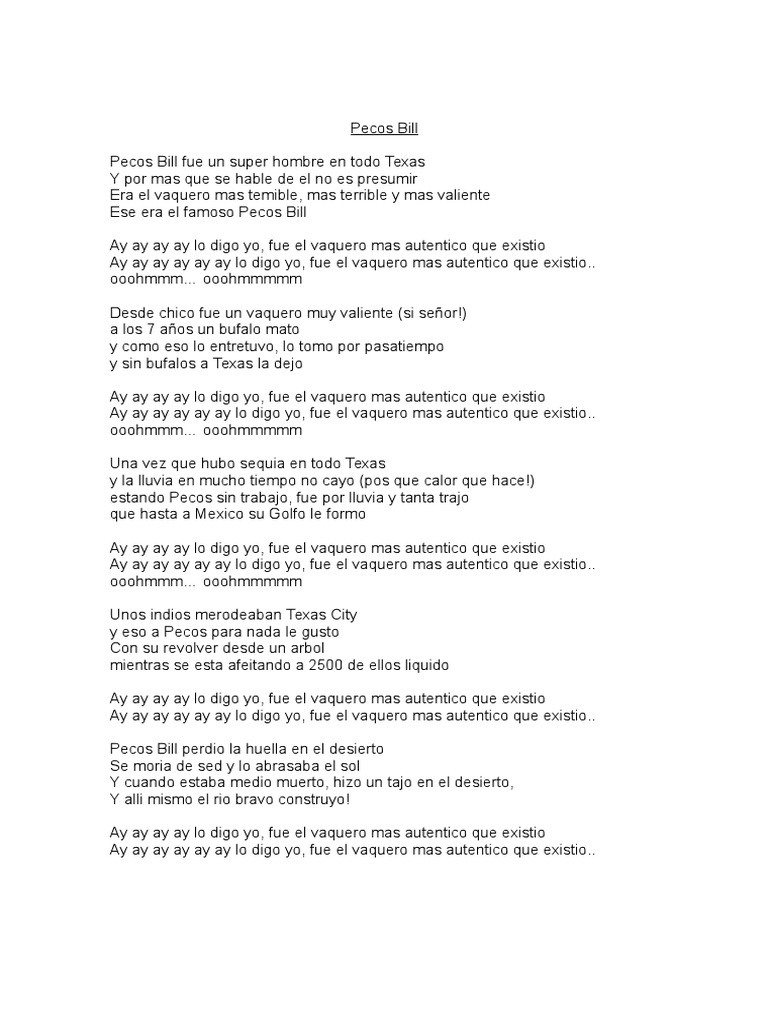 Pecos Bill | PDF