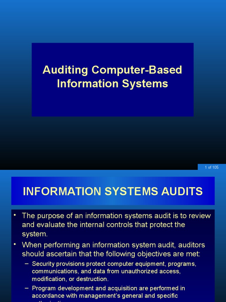 Auditing Computer-Based Information Systems | Download Free PDF | Audit | Computer Program
