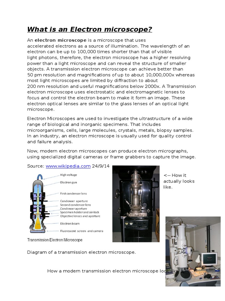 Understanding Electron Microscopes | PDF