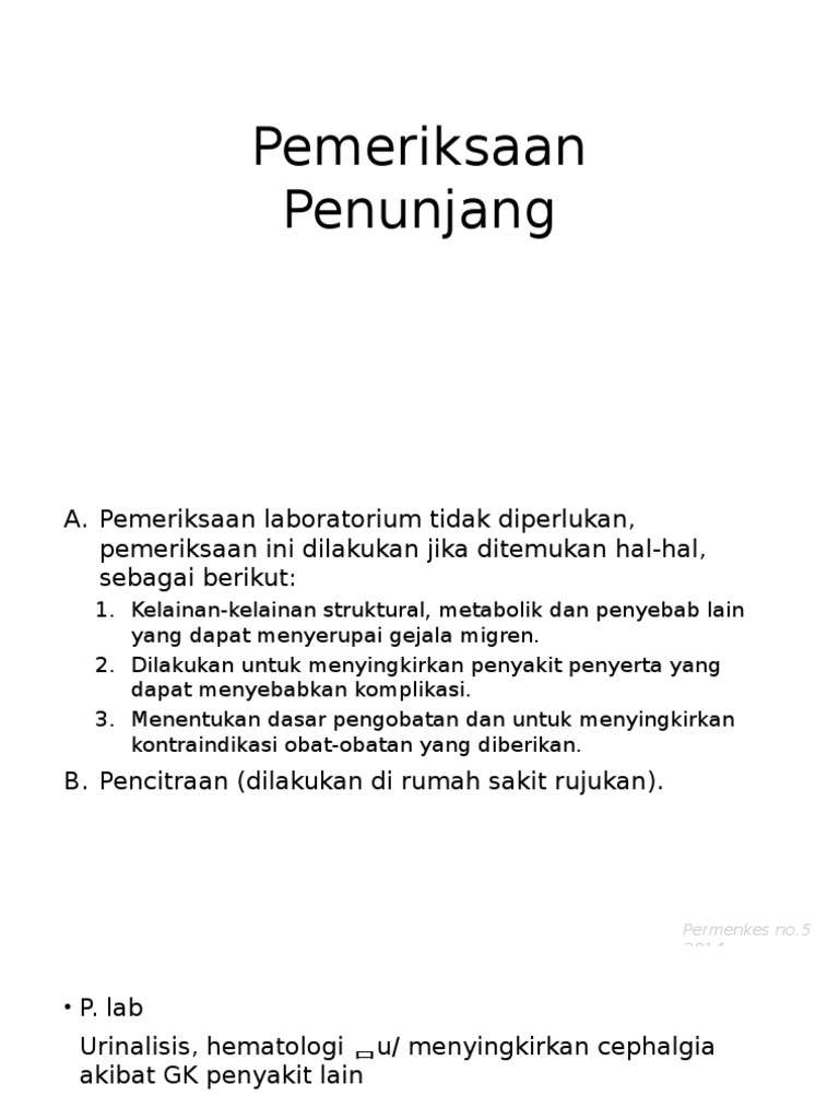 Pemeriksaan Penunjang Cephalgia | PDF | Pengembangan Diri