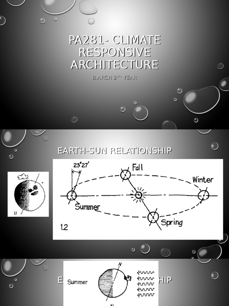 Climate-Responsive Architecture Overview | PDF | Convection | Transport ...