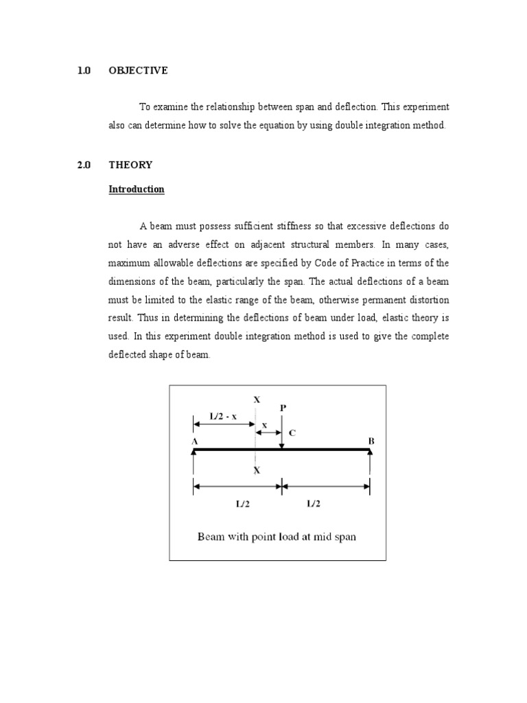 Span Deflection | PDF | Beam (Structure) | Mechanical Engineering