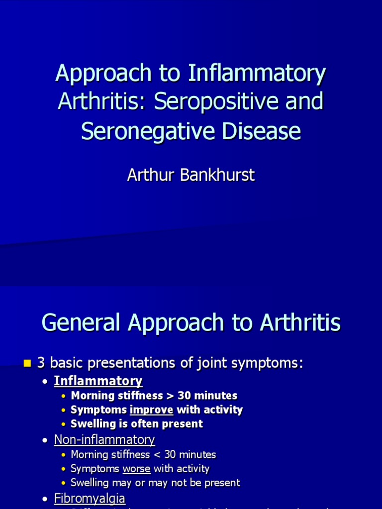 InFlam Arthritis | PDF | Arthritis | Rheumatoid Arthritis