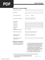 Starter Checklist - Guidance - GOV - Uk | PDF