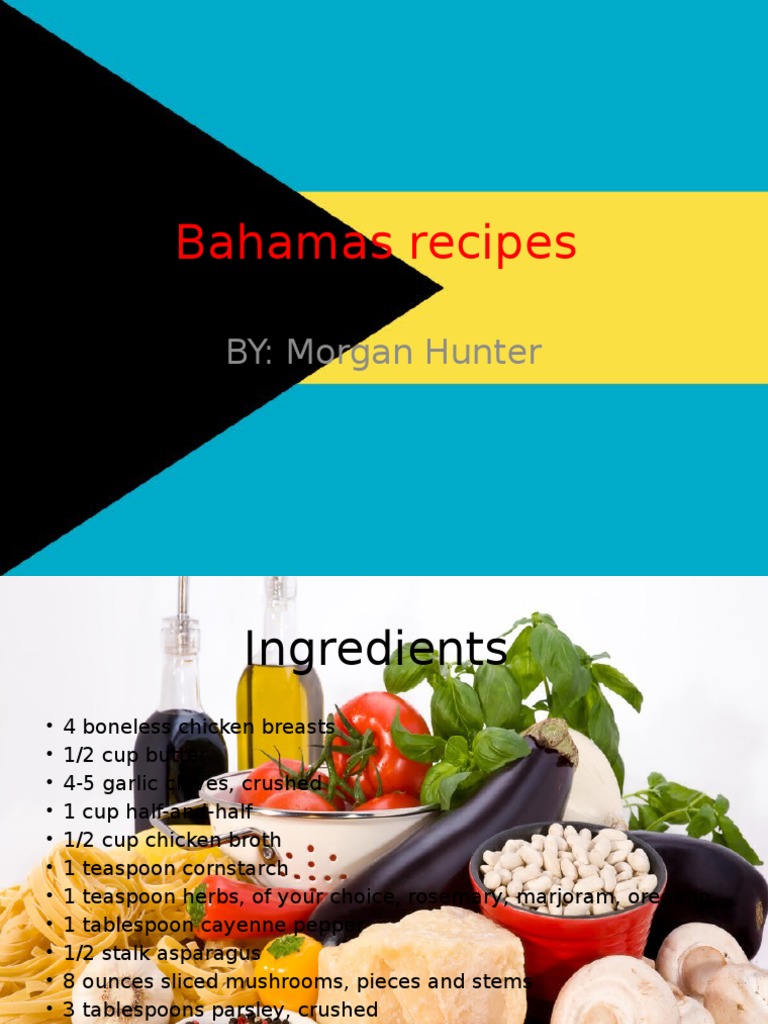 Bahamas Recipes Morganhunter | PDF | Cooking, Food & Wine | Wellness