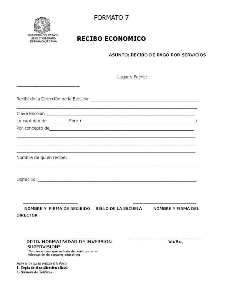 Recibo Economico | PDF | Finanzas y dinero