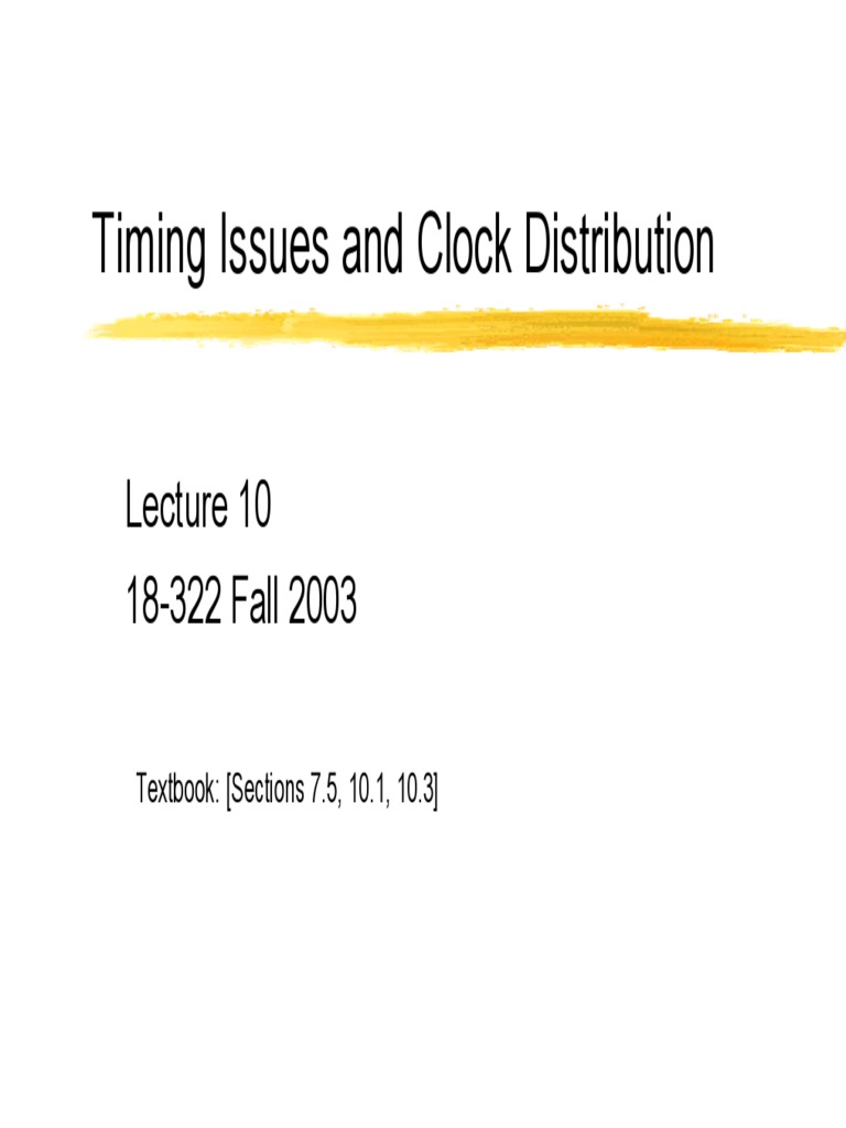 Negative and Positive Clock Skew | PDF | Computer Architecture ...