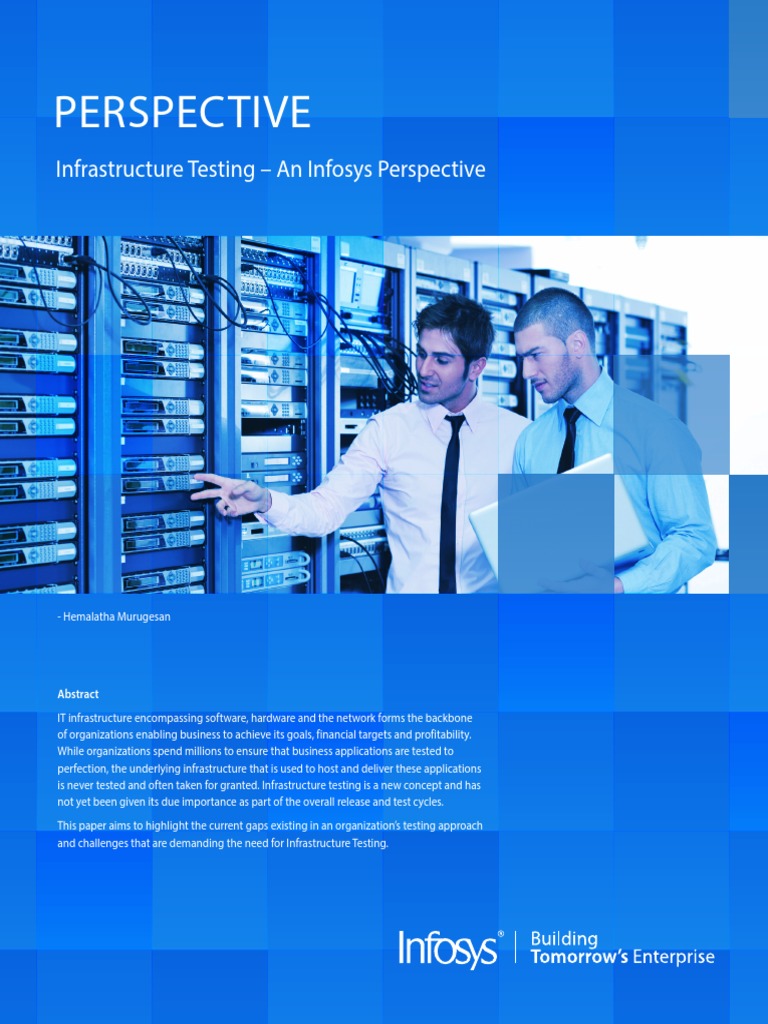 Perspective: Infrastructure Testing - An Infosys Perspective | PDF ...