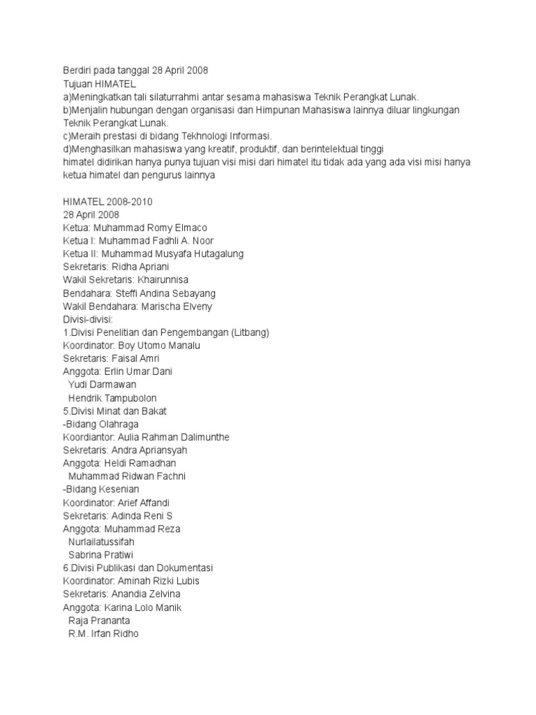 Himatel - Himatif | PDF