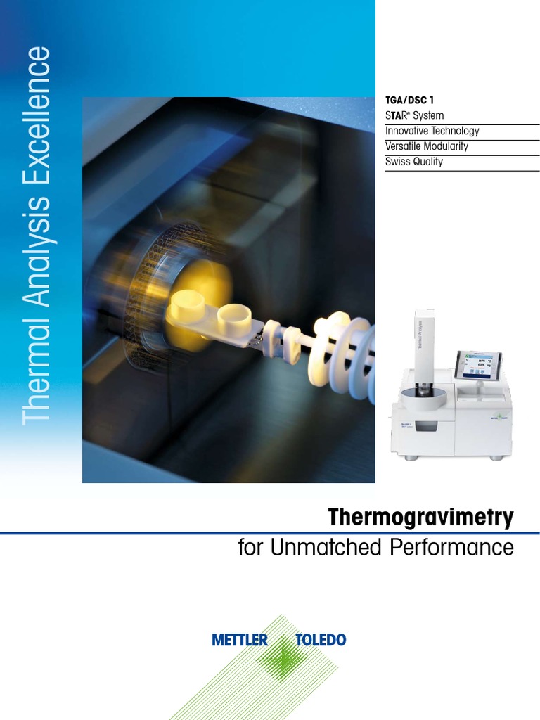 Brochure TGA DSC1 | PDF | Differential Scanning Calorimetry | Thermal ...