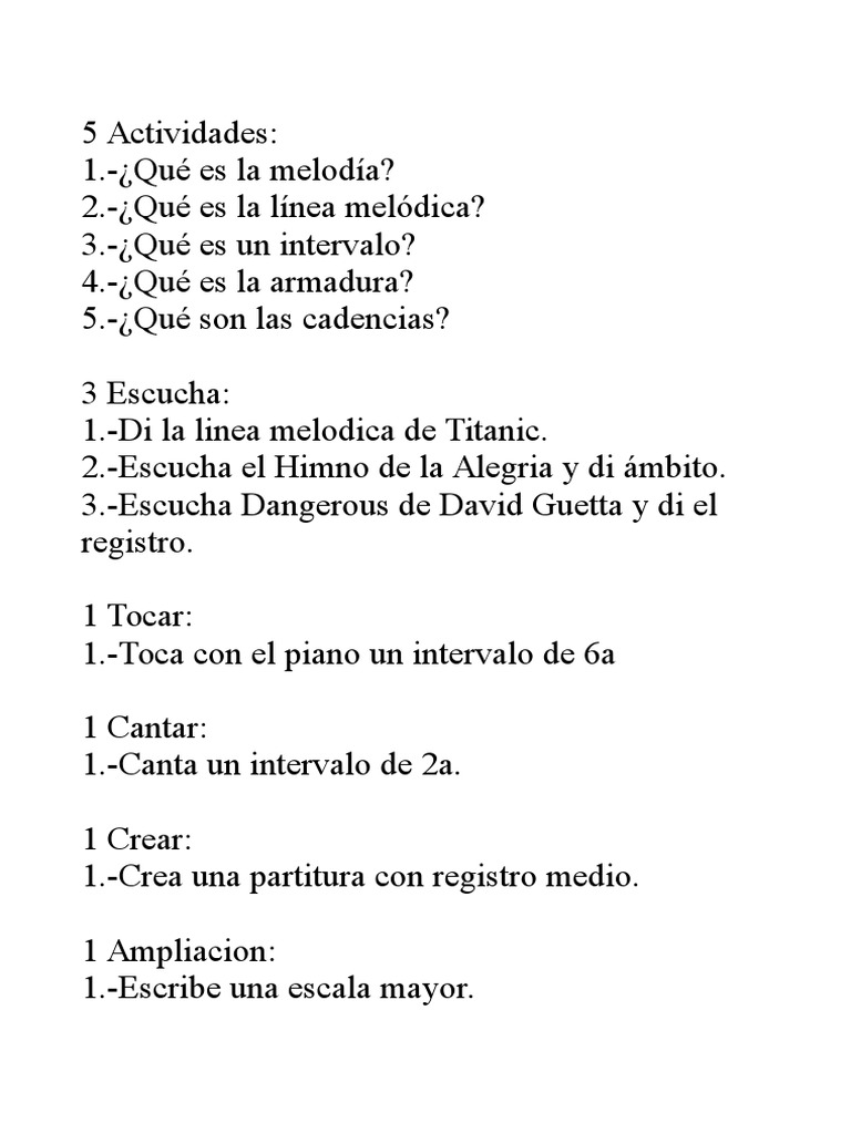 Examen Musica | PDF