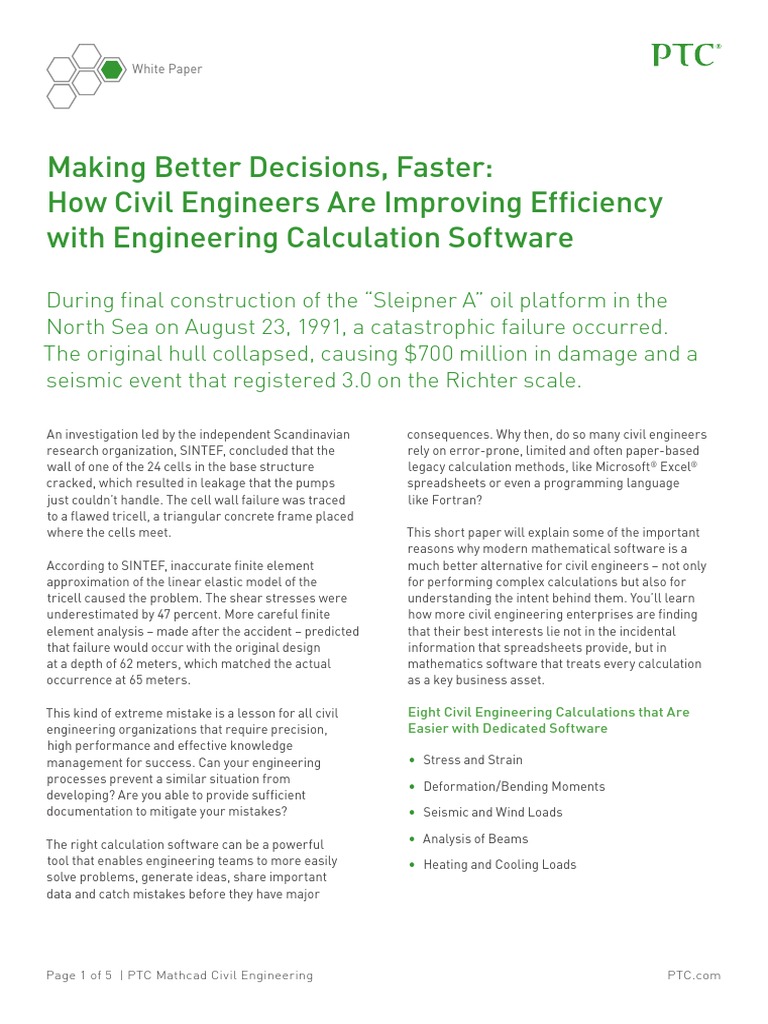 Civil Engineers Become Efficient With Engineering Software | PDF ...