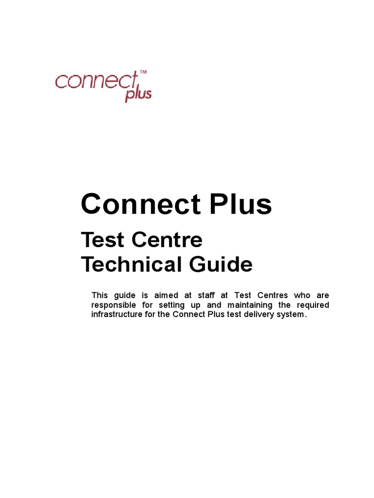 Connect Plus - Test Centre Technical Guide - V1.6 | PDF | Installation ...