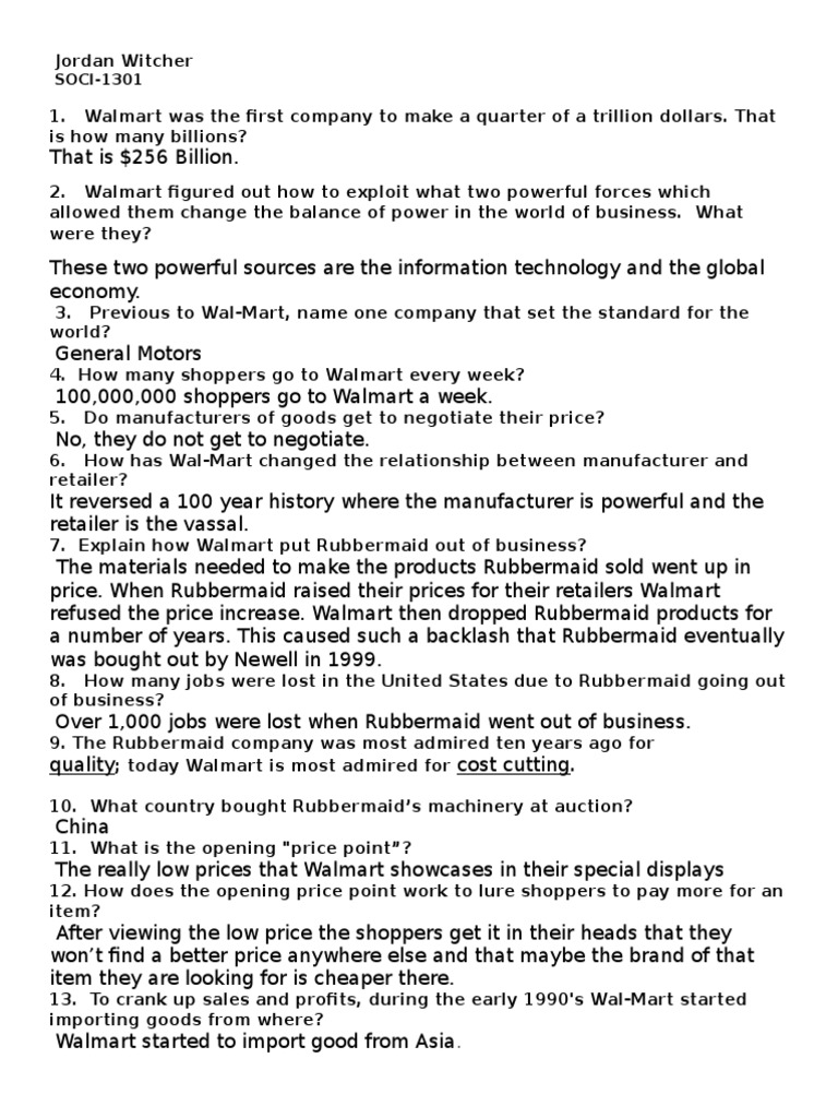 Scavenger Hunt - Walmart | PDF | Walmart | China