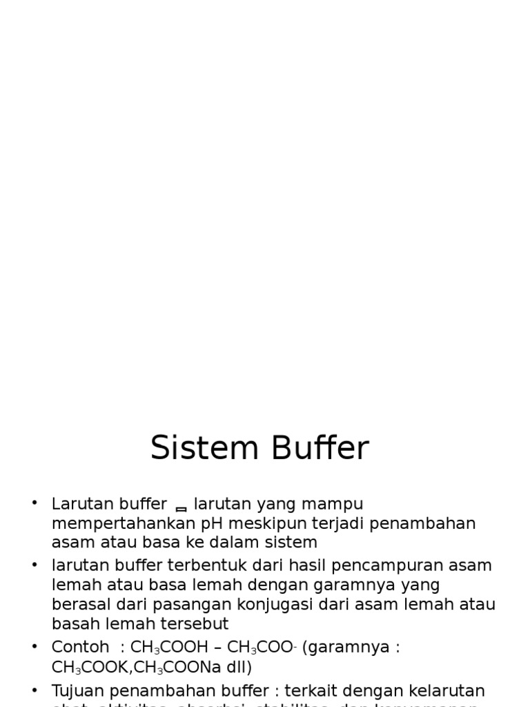 Sistem Buffer | PDF