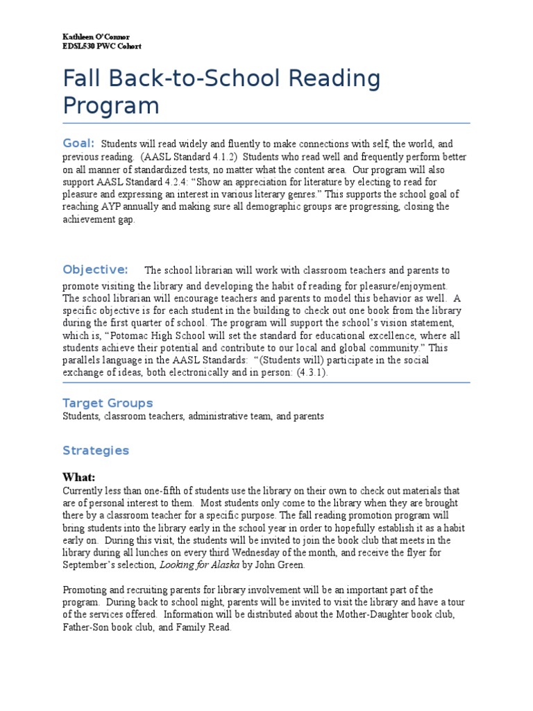 reading promotion program | Librarian | Libraries