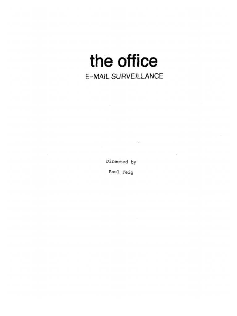 The Office Pilot Script US Version | PDF