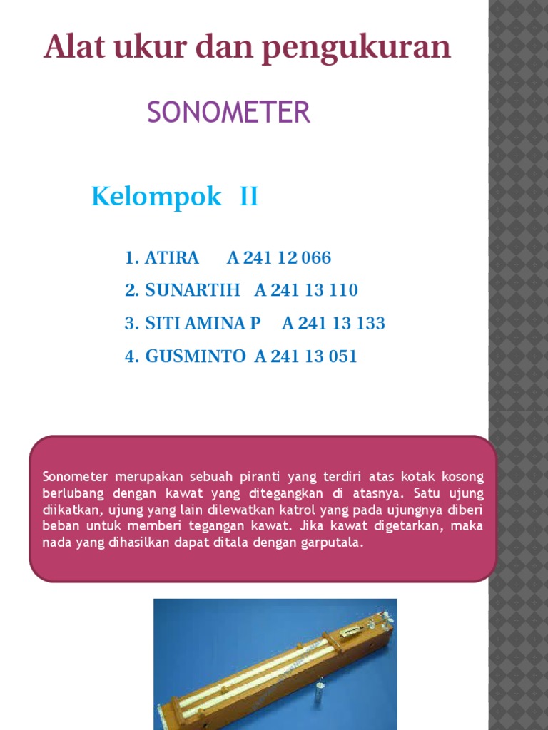 Kelompok 2 (Sonometer) | PDF