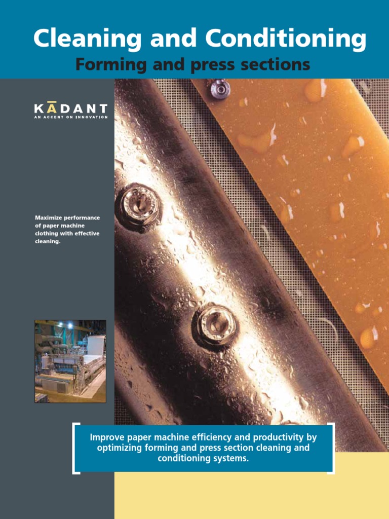 Cleaning and Conditioning Forming and Press Section 3000 US | PDF ...