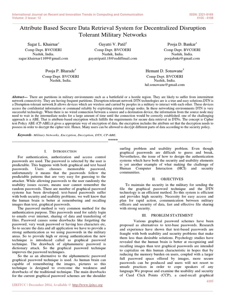 Attribute Based Secure Data Retrieval System For Decentralized ...