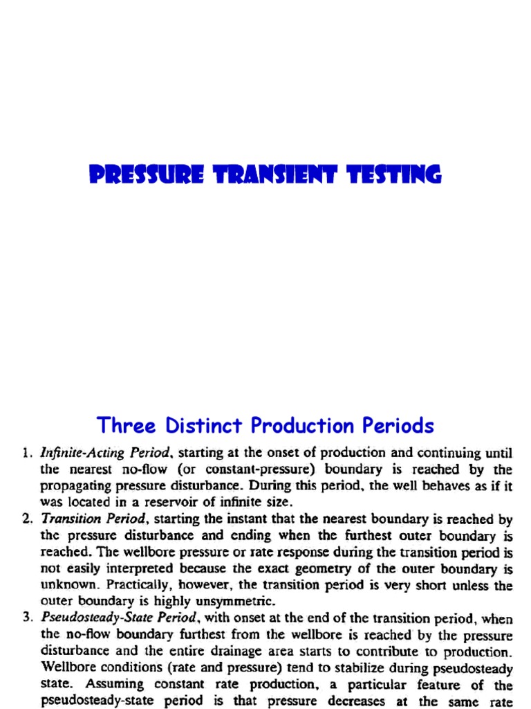 Pressure Transient Analysis | Gases | Fluid Dynamics