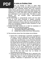 Technical Comparison Rubber and Obermeyer | PDF | Dam | Flood