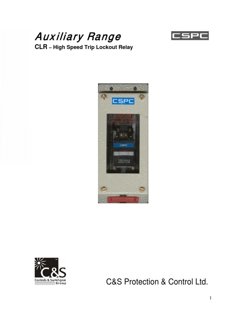 CLR | PDF | Relay | Manufactured Goods