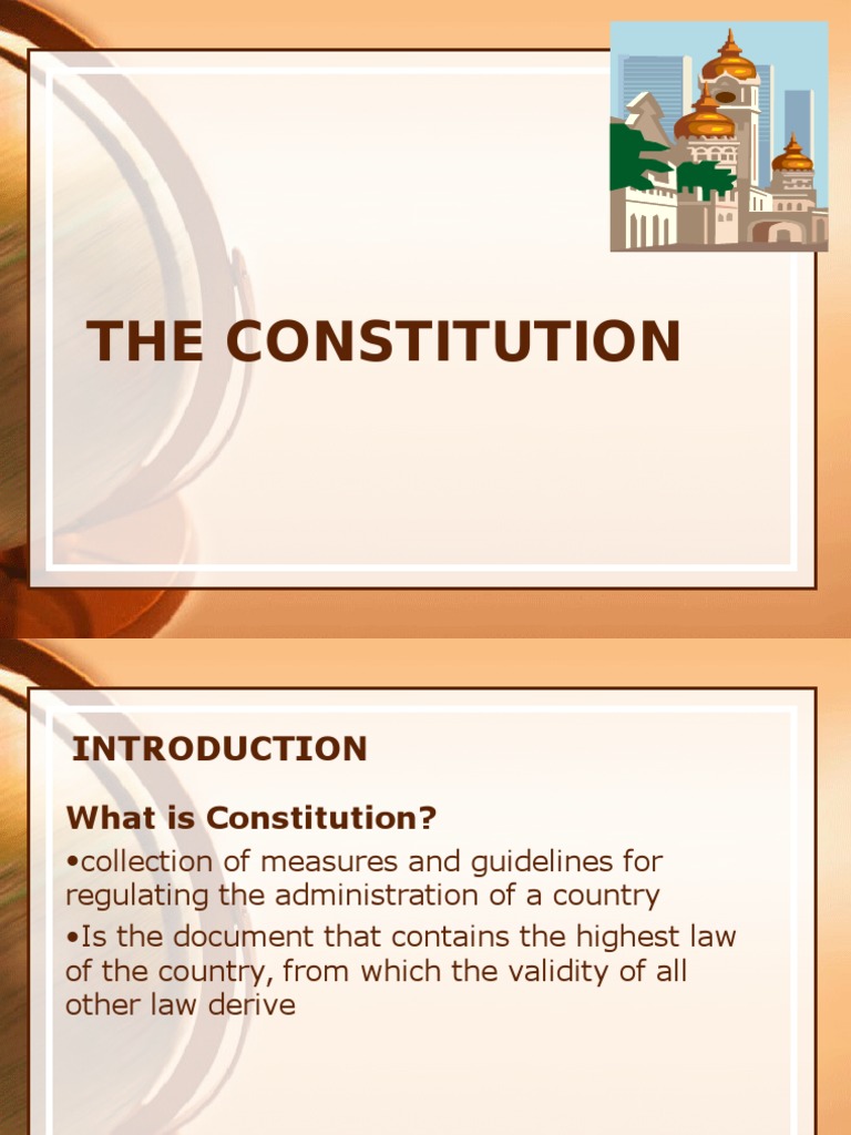 Constitution | PDF | Malaysia | Constitution