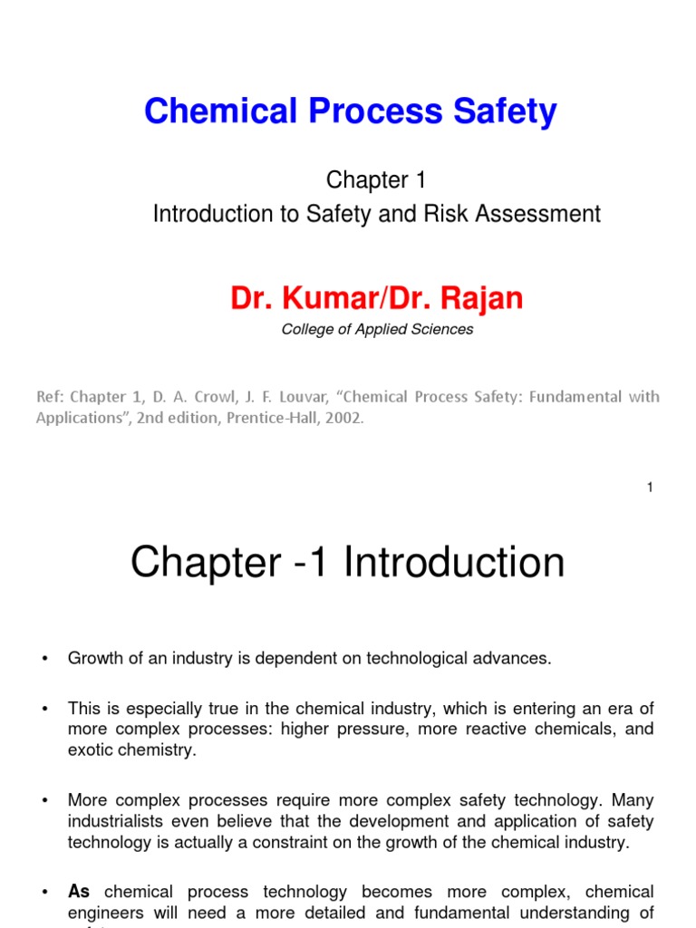 Chapter 1 Introduction | PDF | Safety | Risk Management