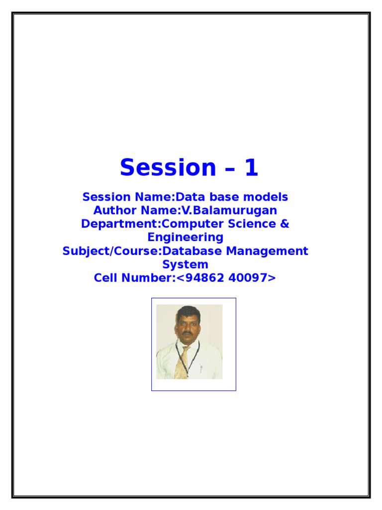 DBMS Session Plans | PDF | Databases | Computing