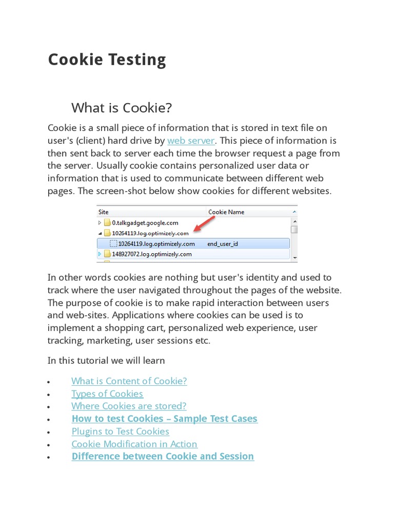 Cookie Testing Guru99 | PDF | Http Cookie | Web Browser