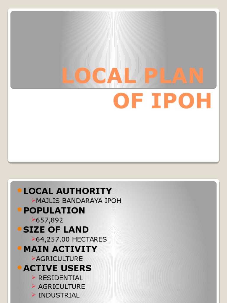 Local Plan Ipoh | PDF
