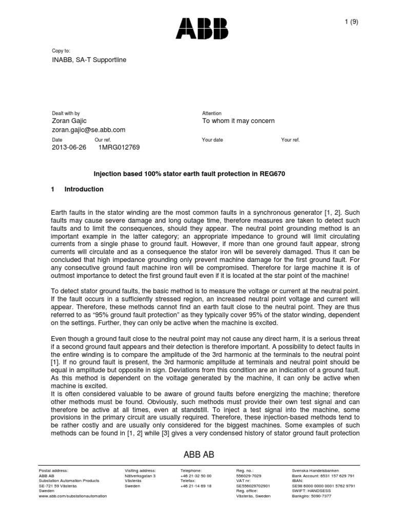 1MRG012769 en Application Note Injection Based 100 Stator Earth Fault ...