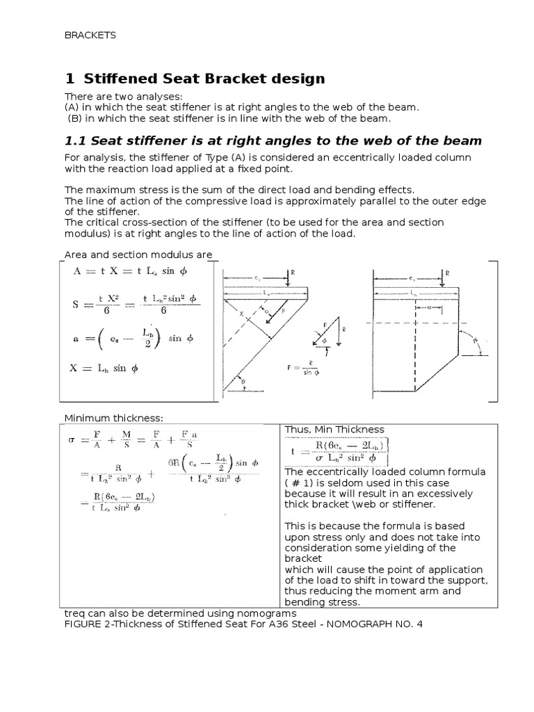 Brackets & Connections | PDF | Beam (Structure) | Bending