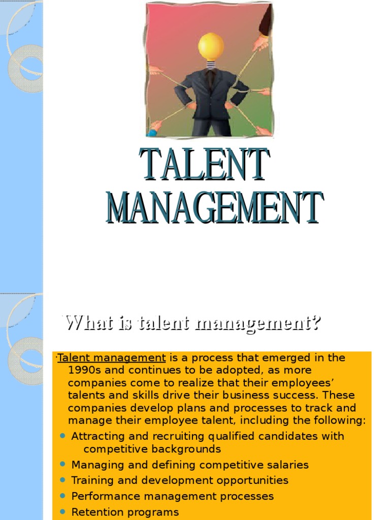 Talent Management Strategies for HR | PDF | Talent Management ...
