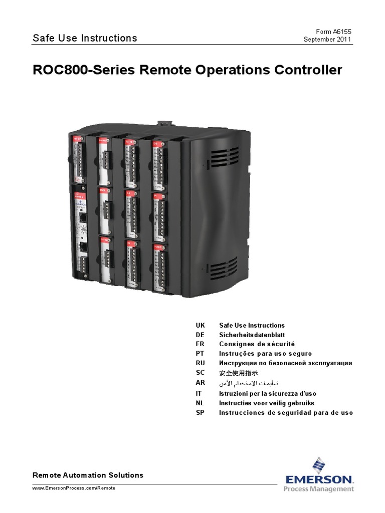 ROC 800 Manual Usuario | PDF | Manufactured Goods | Computing