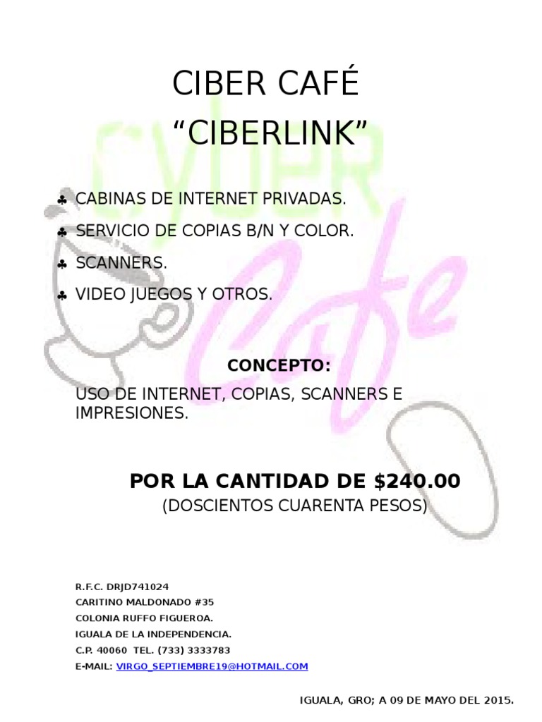 Ciber Café | PDF | Juegos y actividades | Informática