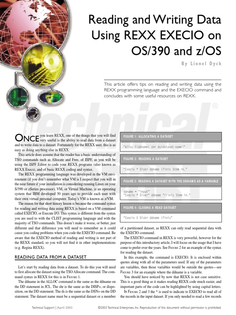 Reading and Writing Data Using REXX EXECIO | PDF | Software Engineering ...