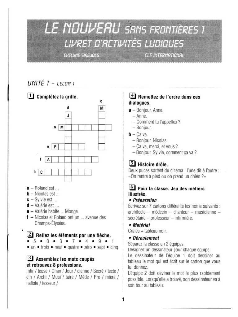 Nouveau FR 1 Dop Ex | PDF